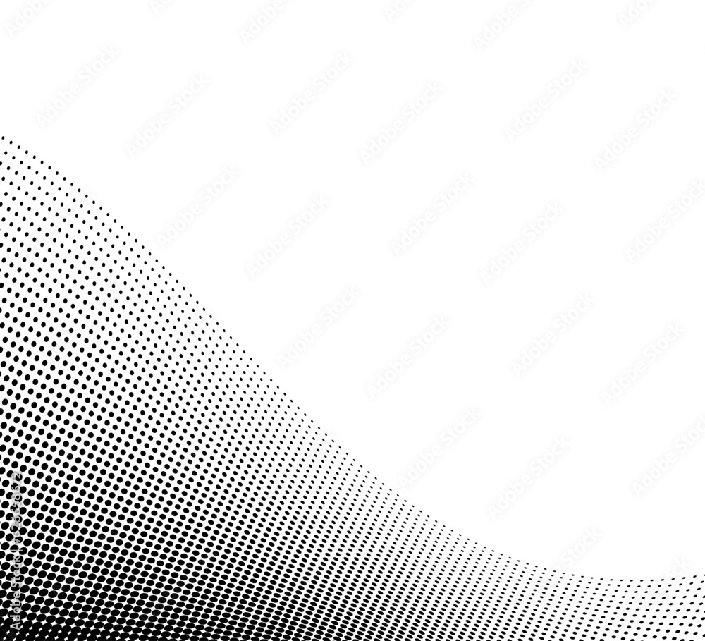 Dot corner gradient. Pop art banner with half tone effect. Halftone ...