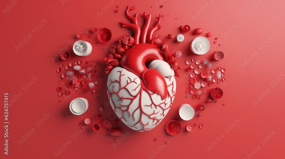 3D illustration of the human organ systems, Human internal organs ...