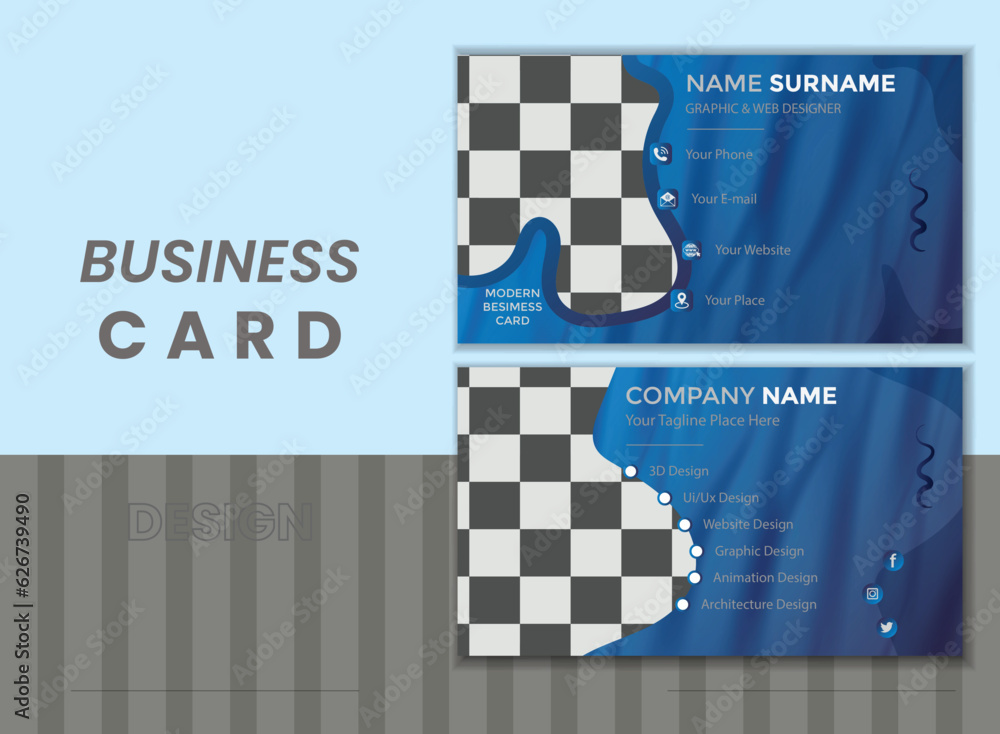 sample business card design. Stock Vector | Adobe Stock