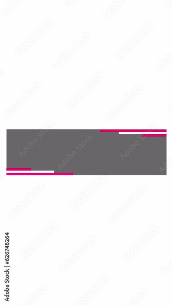 Simple modern design lower third animation in Vertical high resolution ...