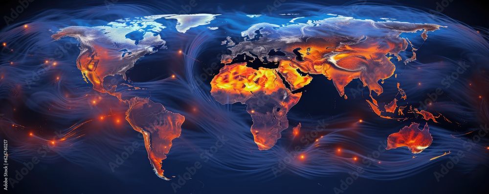 world map, weather screen forecast Stock Illustration | Adobe Stock