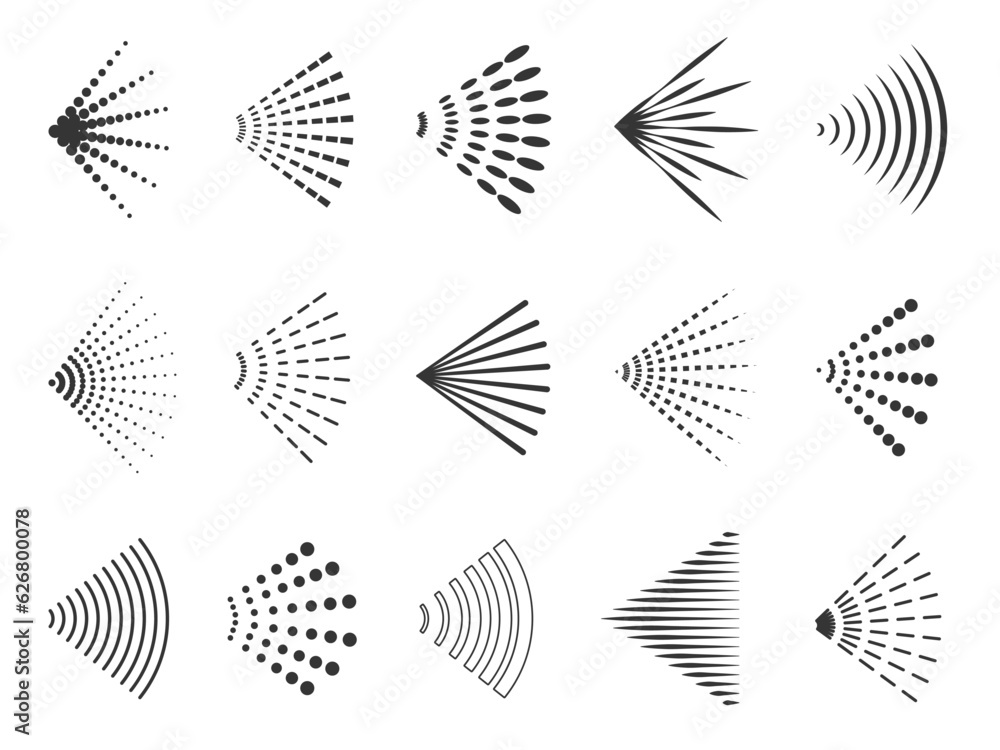 Steam spray symbols. Odor spray aerosol and deodorant, black and line ...