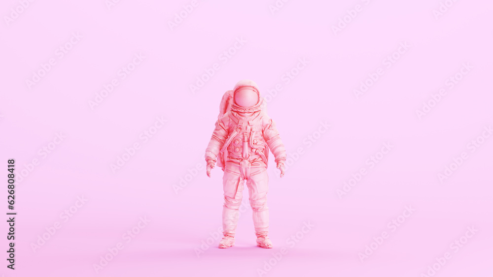 Pink spaceman astronaut cosmonaut helmet space suit classic retro ...