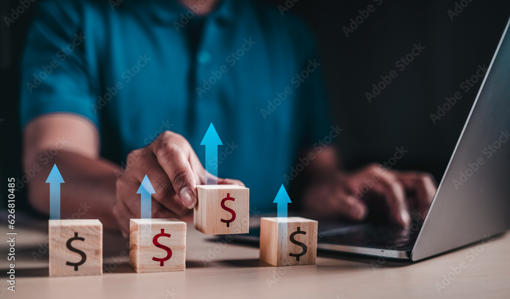 Foto Stock Finance and investment, financial and invest, growth, saving ...