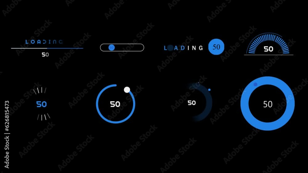 Circle Loading icon loop out animation with dark background,Motion ...