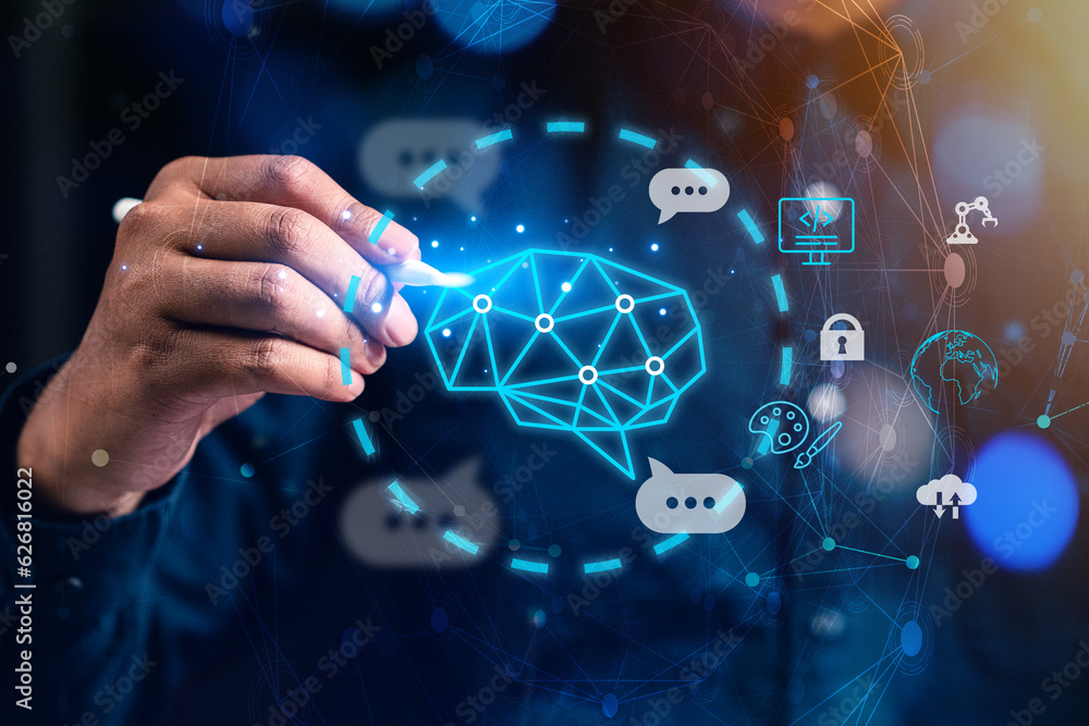 artificial intelligence, technology, processor, network, link, system ...