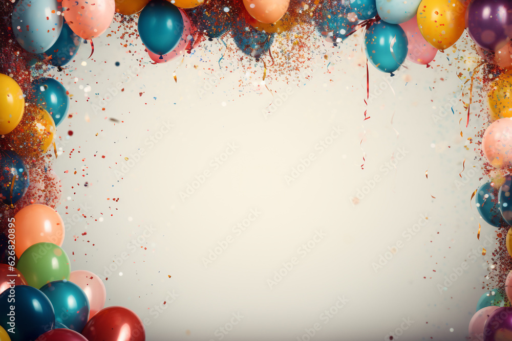 Nostalgia at its best Vintage birthday border design filled with ...
