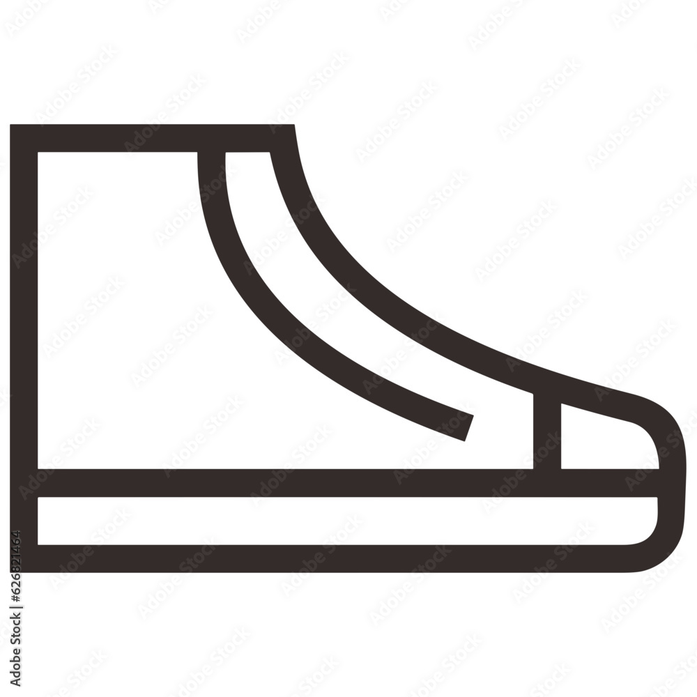 Boots symbol icon vector image. Illustration of the boot footwear shoe ...