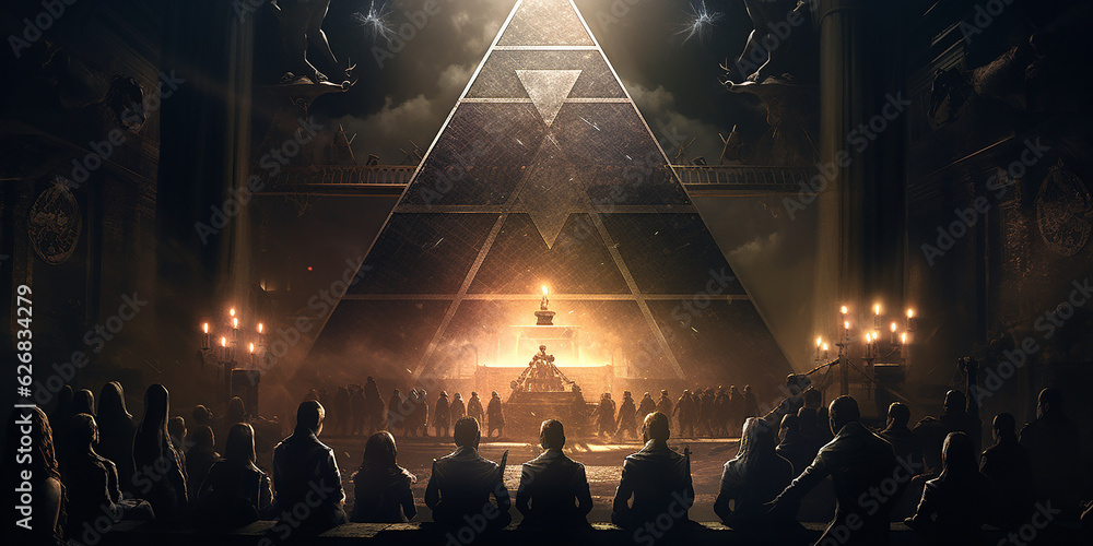 New world order secret society occult meeting created with Generative ...