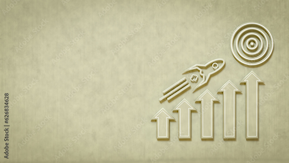 Business growth concept, show marketing graph analyzing stock market ...