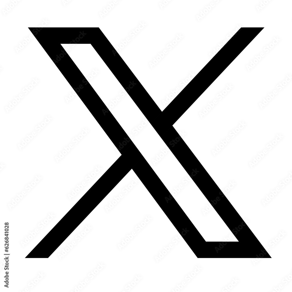 X logo.Twitter new logo . Twitter icons.Twitter X logo .Vector Stock ...