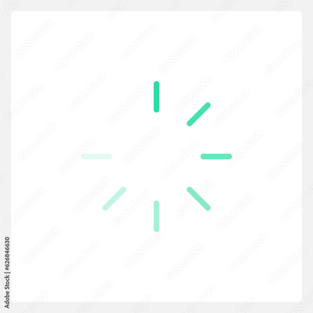 Circular preloader UI element template. Editable isolated vector ...