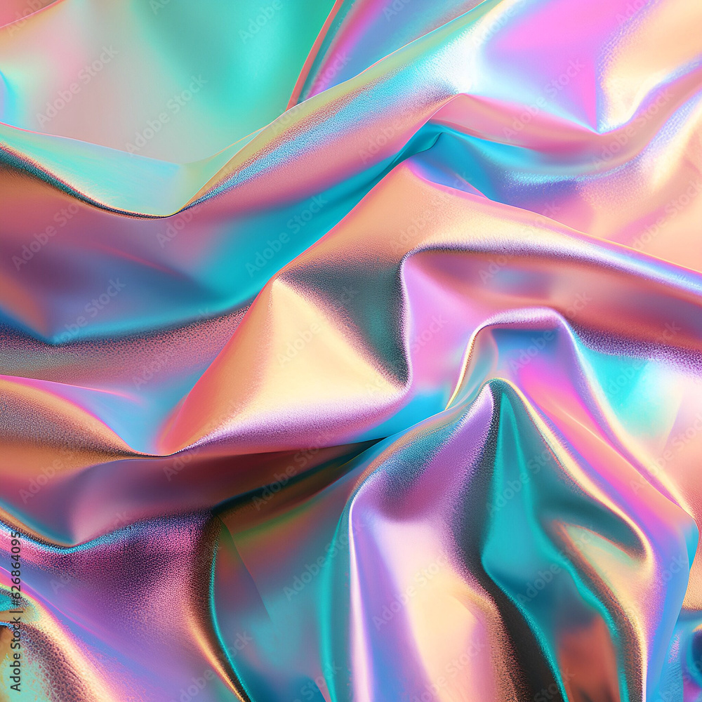 Holographic foil gradient texture. AI generated content. Stock ...