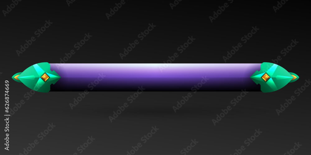 Fantasy Purple Game Title Banner, Abstract style lower third for game ...