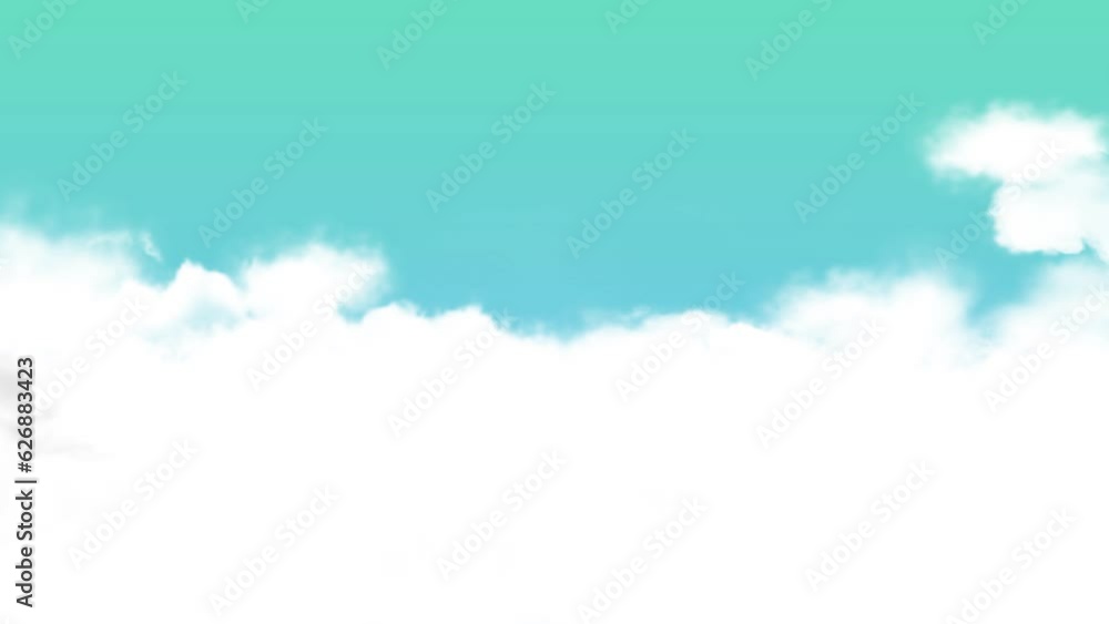 Flying above the clouds. Flying through amazingly beautiful cloudscape ...