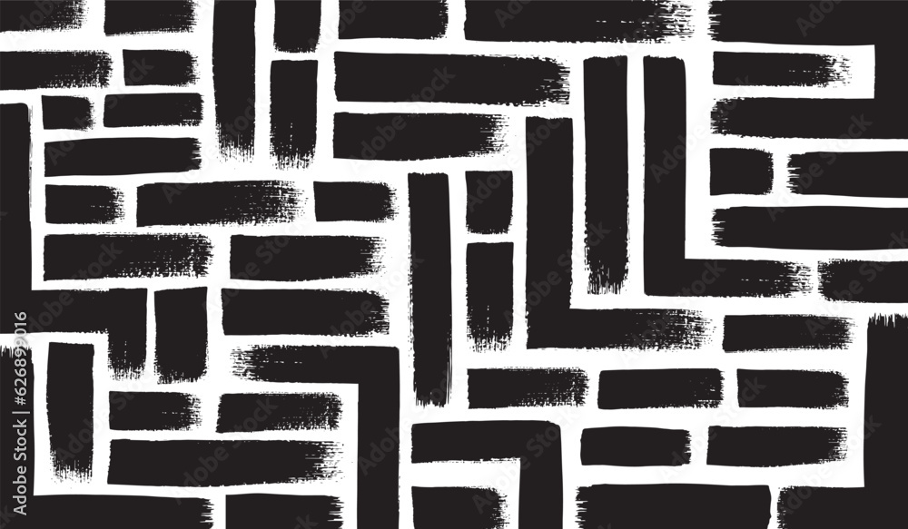 Seamless Grunge fabric vector texture. Hand drawn decorative seamless ...