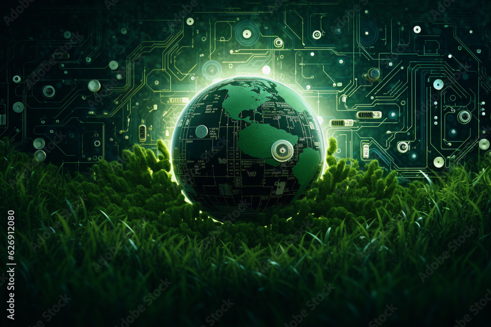 Green Earth showcasing Environmental Technology and Sustainable ...