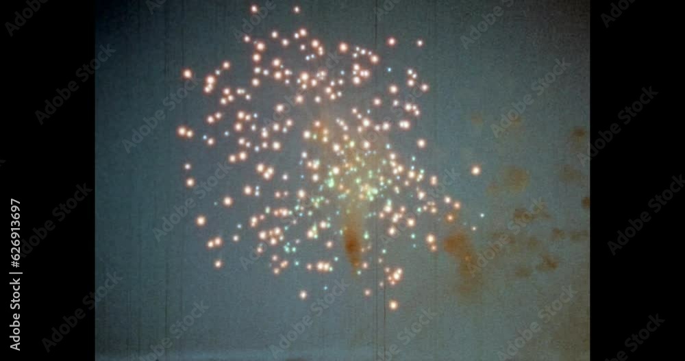 Celebration firework in night sky background. colorful fireworks ...