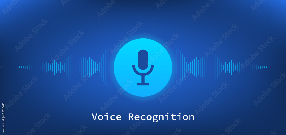 AI voice recognition personal assistant modern technology visual ...