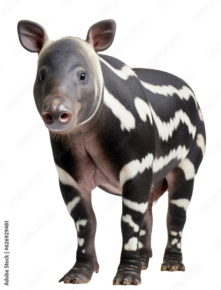 Tapir isolated on the transparent background PNG. AI generative. Stock ...