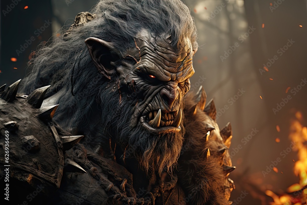 The Wrathful Beast: A Glimpse into the Terrifying Power of an Angry Orc ...