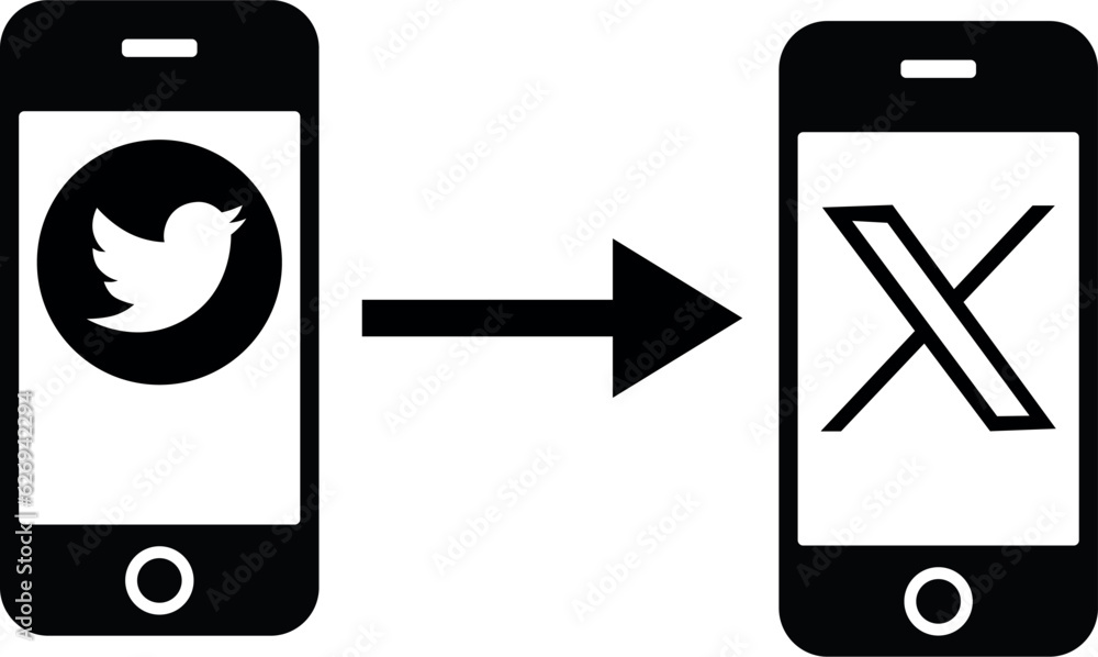 twitter X marks New logo. Twitter has ditched its iconic bluebird logo ...