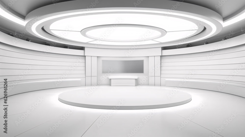 Tv Studio. Backdrop for TV shows .TV on wall. News studio. The perfect ...