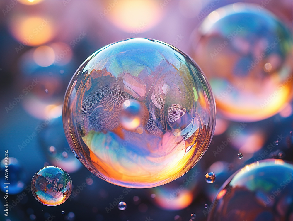 Photo of Soap bubbles: Close-up images of soap bubbles reveal their ...