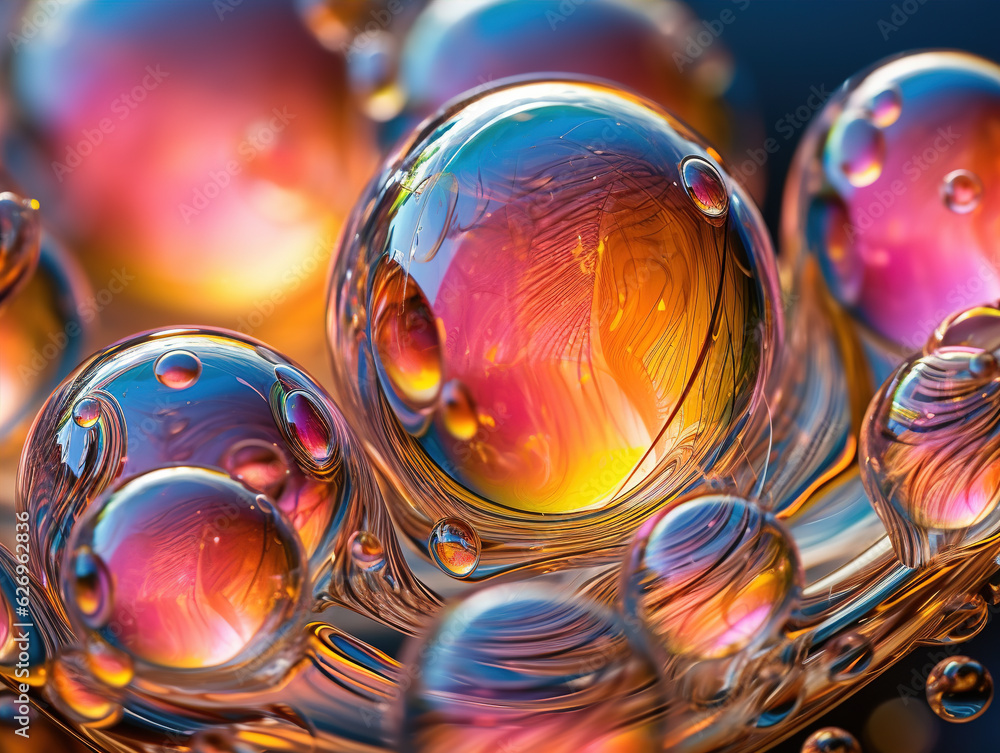 Photo of Soap bubbles: Close-up images of soap bubbles reveal their ...