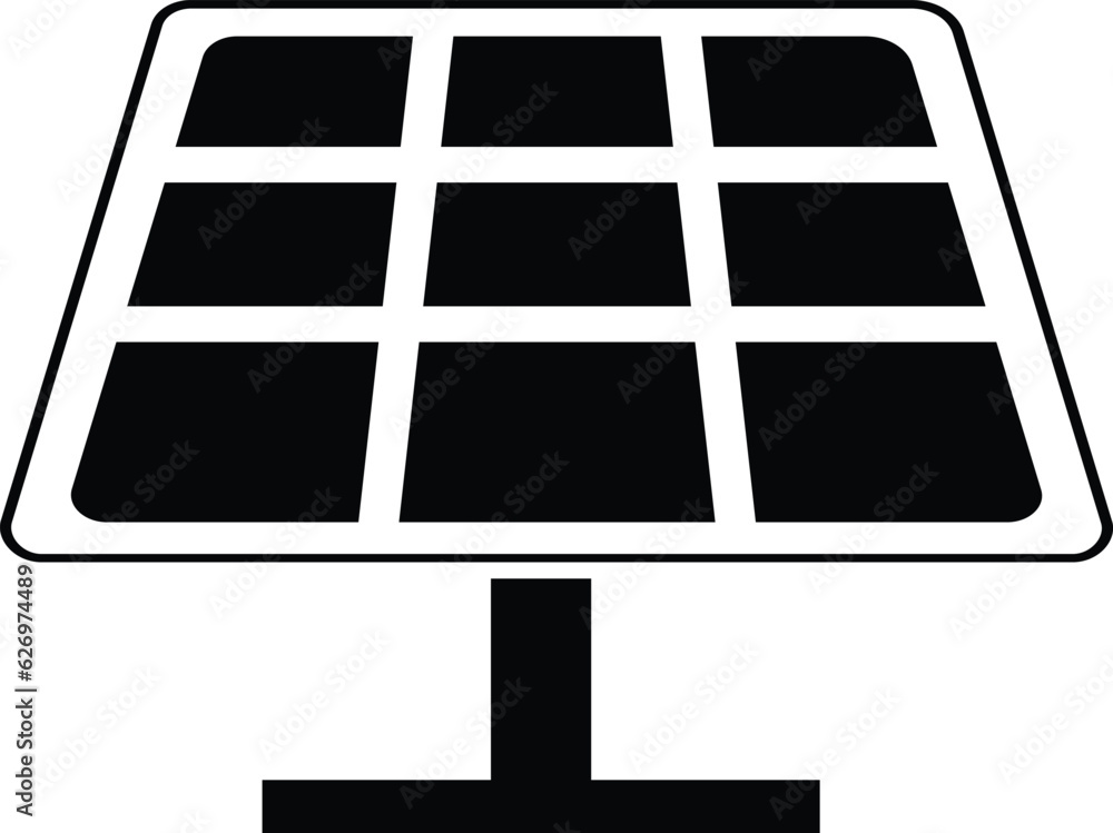 Solar panel icon vector isolated on white background, logo concept of ...