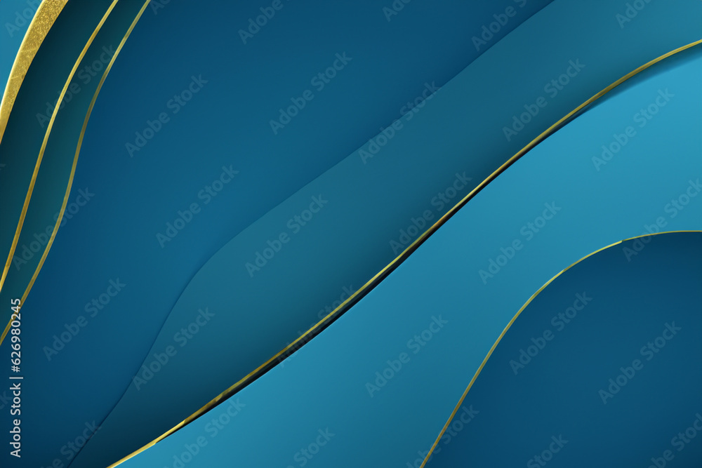 Experience the allure of luxury with this 3D modern wave curve abstract ...