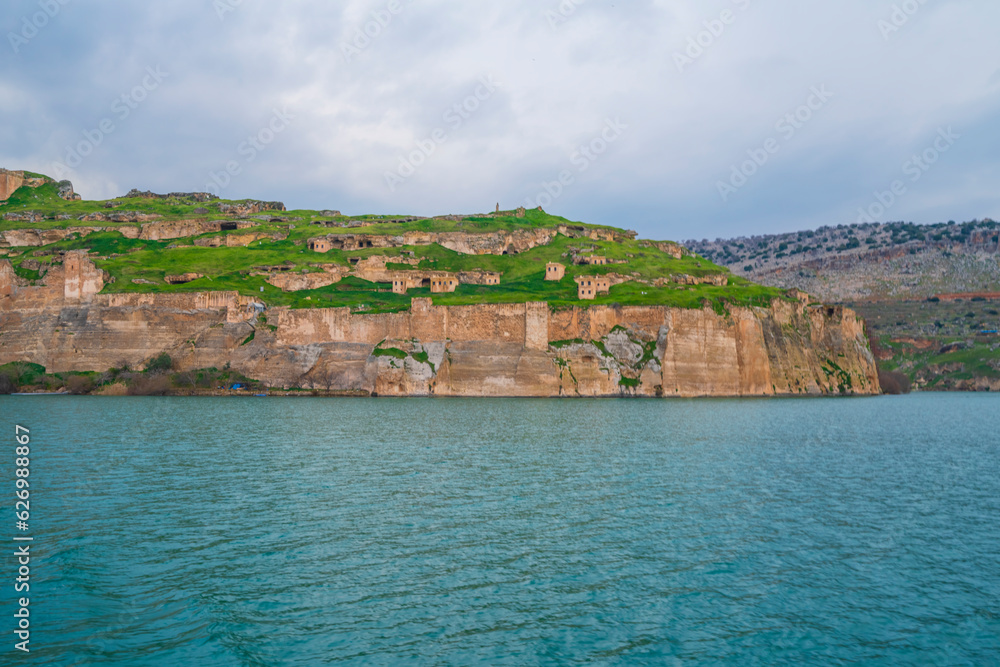 Rumkale, built on a peninsula dating from the Roman period Stock Photo ...