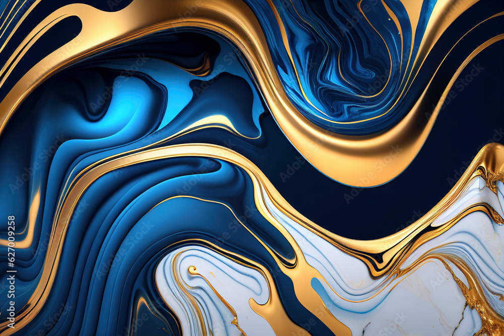 Mesmerizing Blue Marble Elegance: A Captivating and Luxurious High ...