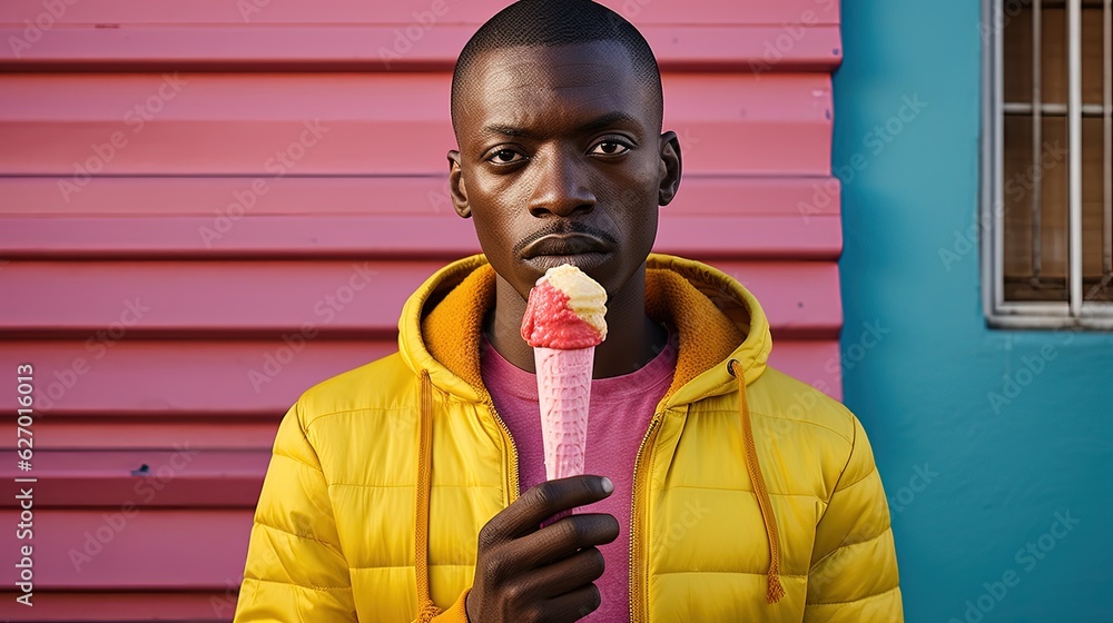 Ai generated portraits of gang members with funny sweets Stock ...