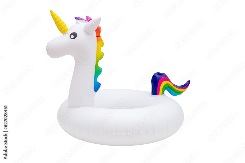 Unicorn inflatable buoy ring isolated on transparent background, PNG ...