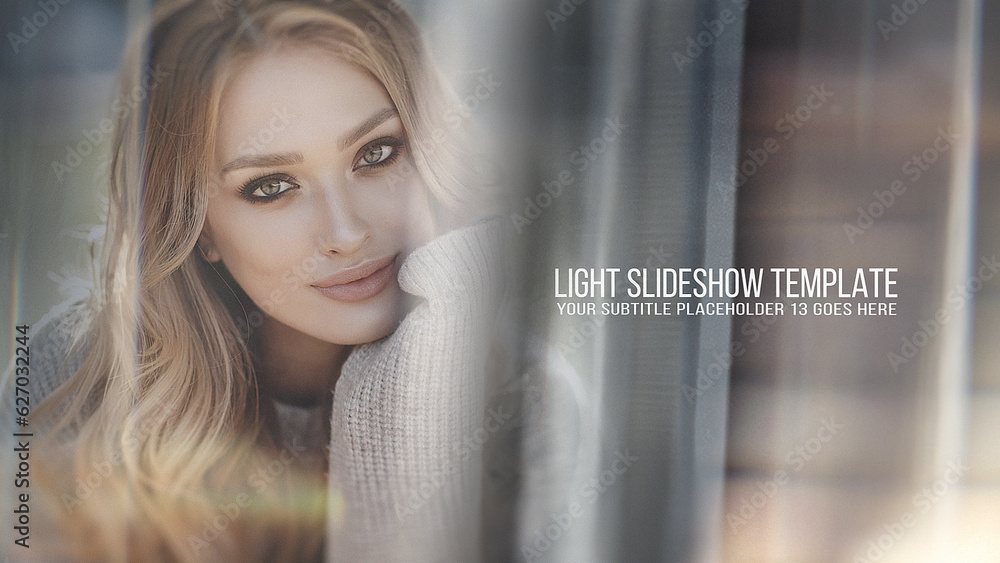 Light Slideshow Template Stock Template | Adobe Stock