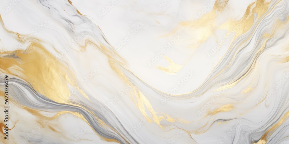 Luxury white gold marble texture background design, generative ai Stock ...