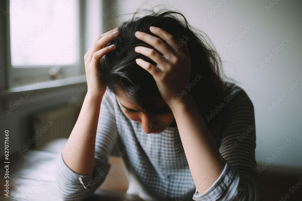A series of images depicting the impact of mental health on physical ...