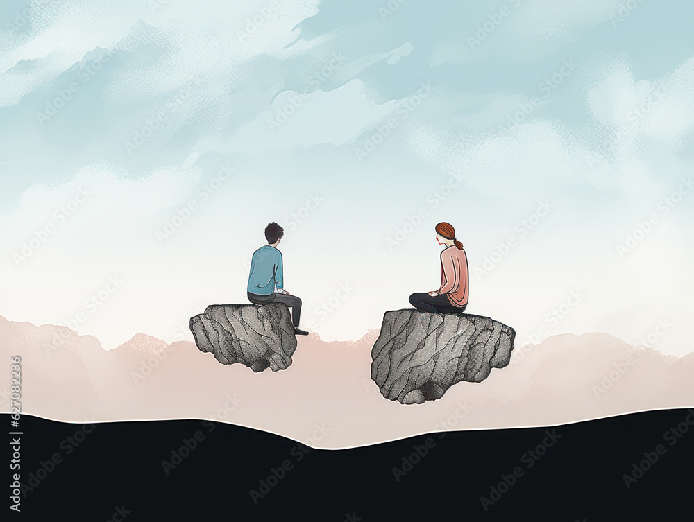 An image illustrating the importance of setting mental health ...