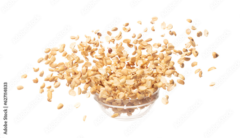 Roasted Peanut bean fall throw up in glass bowl, Roasted Peanut bean ...