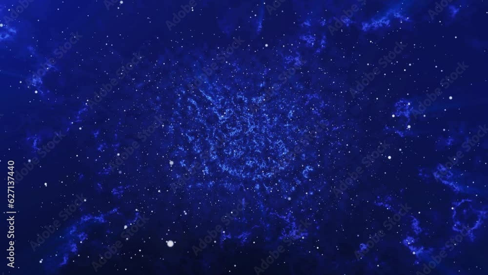 A virtual flight through stars and nebulas stars skies with twinkling ...