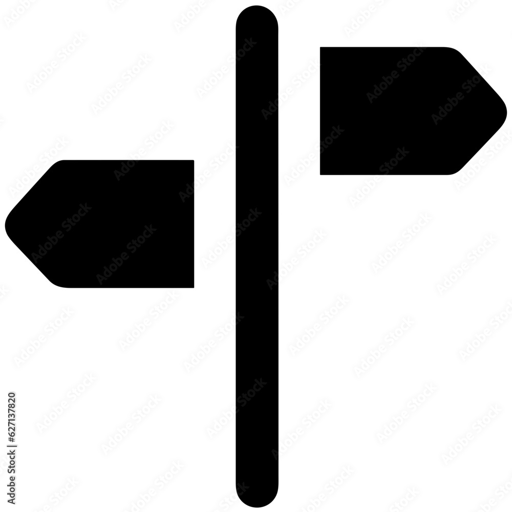 signpost direction icon symbol vector image. Illustration of the arrow ...