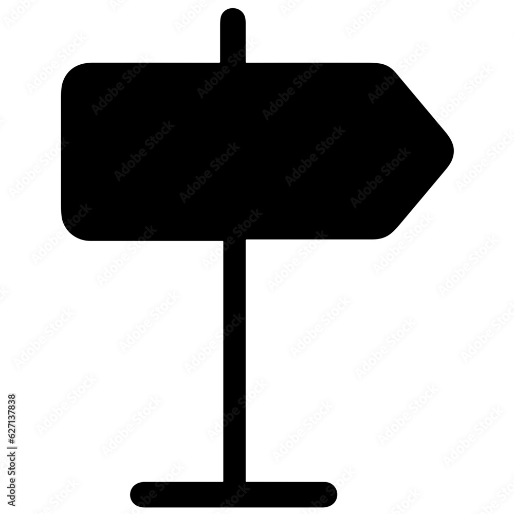 signpost direction icon symbol vector image. Illustration of the arrow ...