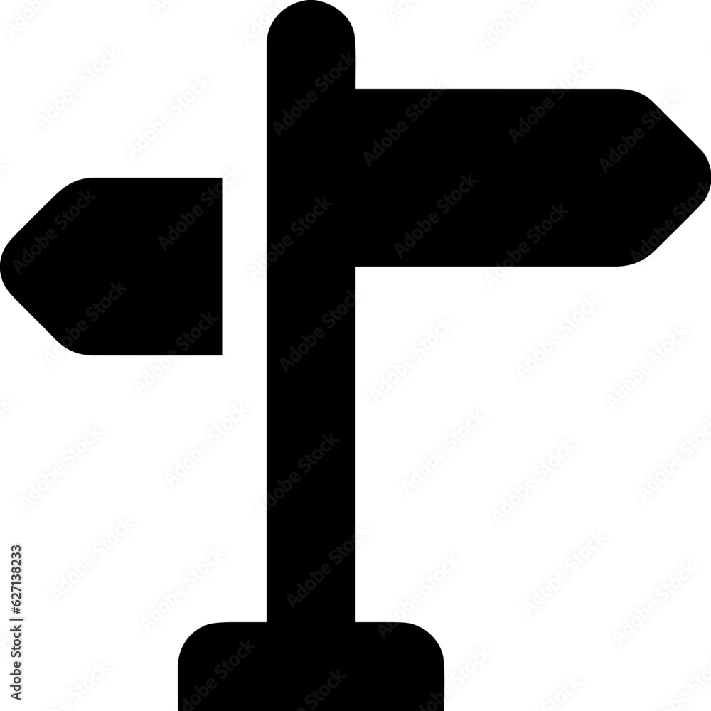 signpost direction icon symbol vector image. Illustration of the arrow ...