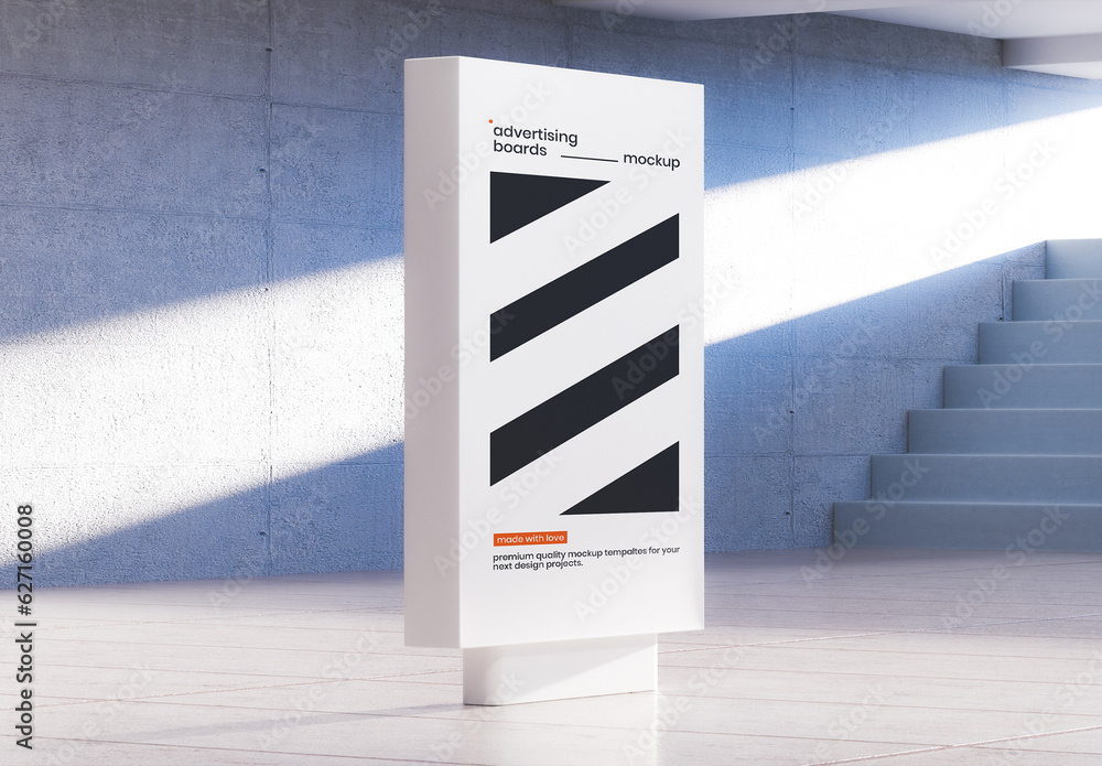 Metro Station Advertising Board Mockup Stock Template | Adobe Stock