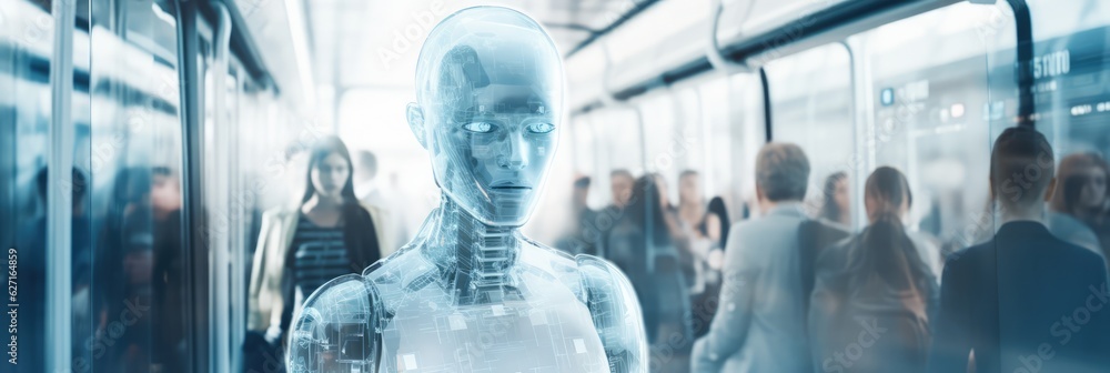 Robot As Human In Bus. Robot Design Principles, Robot Navigation In Bus ...