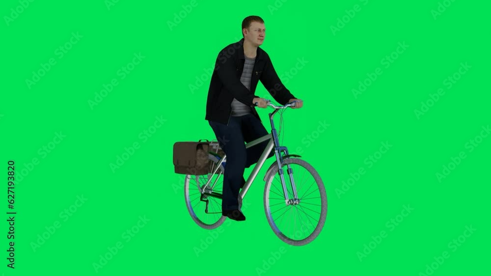 3d render green screen chroma key animation isolated A Stock Video ...