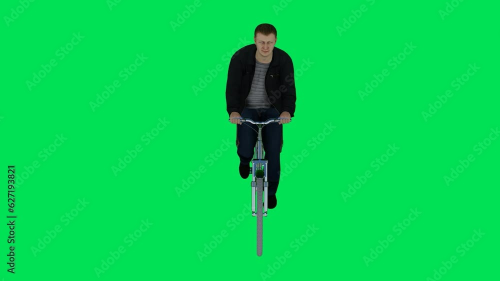 3d render green screen chroma key animation isolated Stock Video ...
