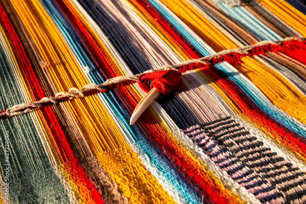 Material and tools for the elaboration of textile handicrafts in an ...