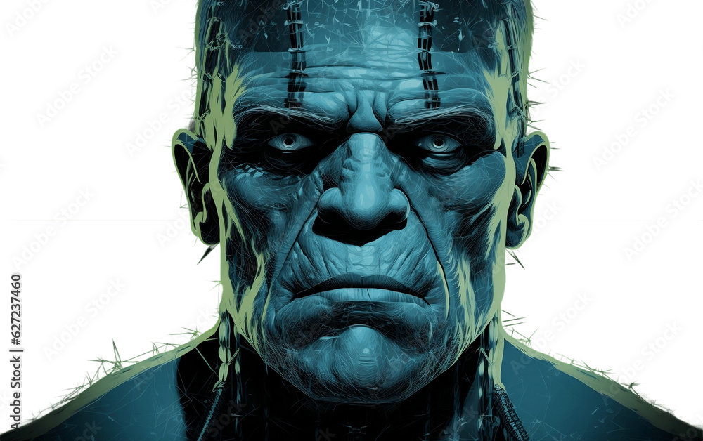Isolated Frankenstein Monster transparent background. Generative AI ...